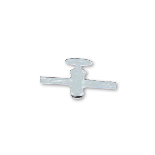 Stopcock, straight bore, with hose connections - Almicroinstruments